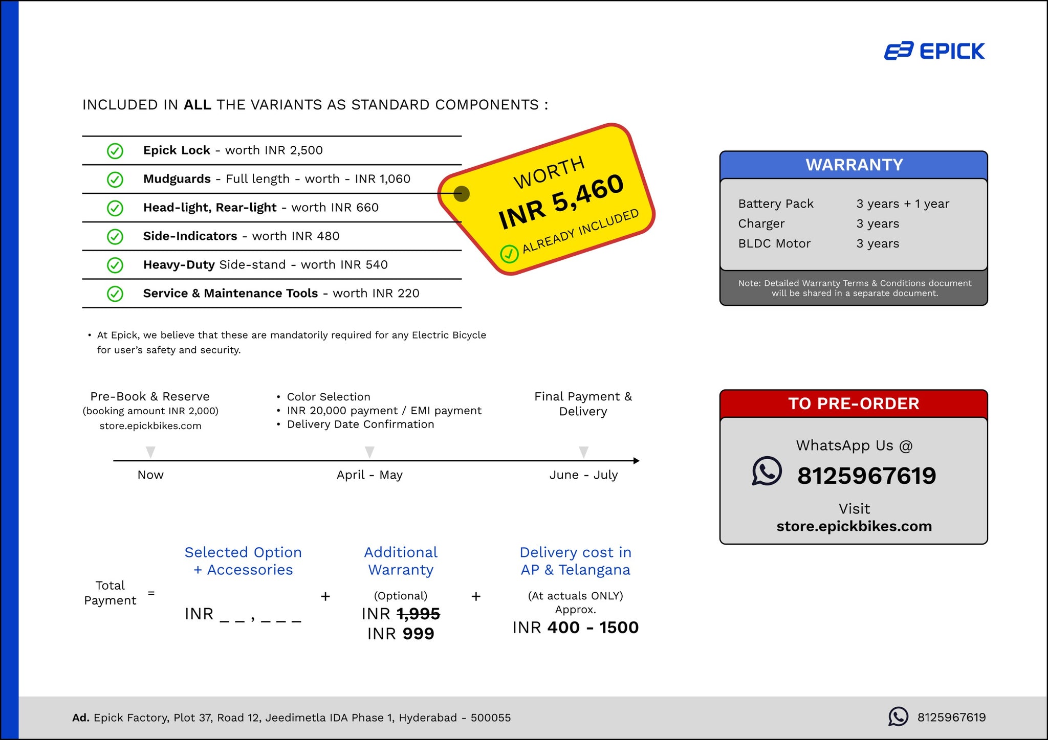 Pre-Order Epick Z1 – EPICK BIKES